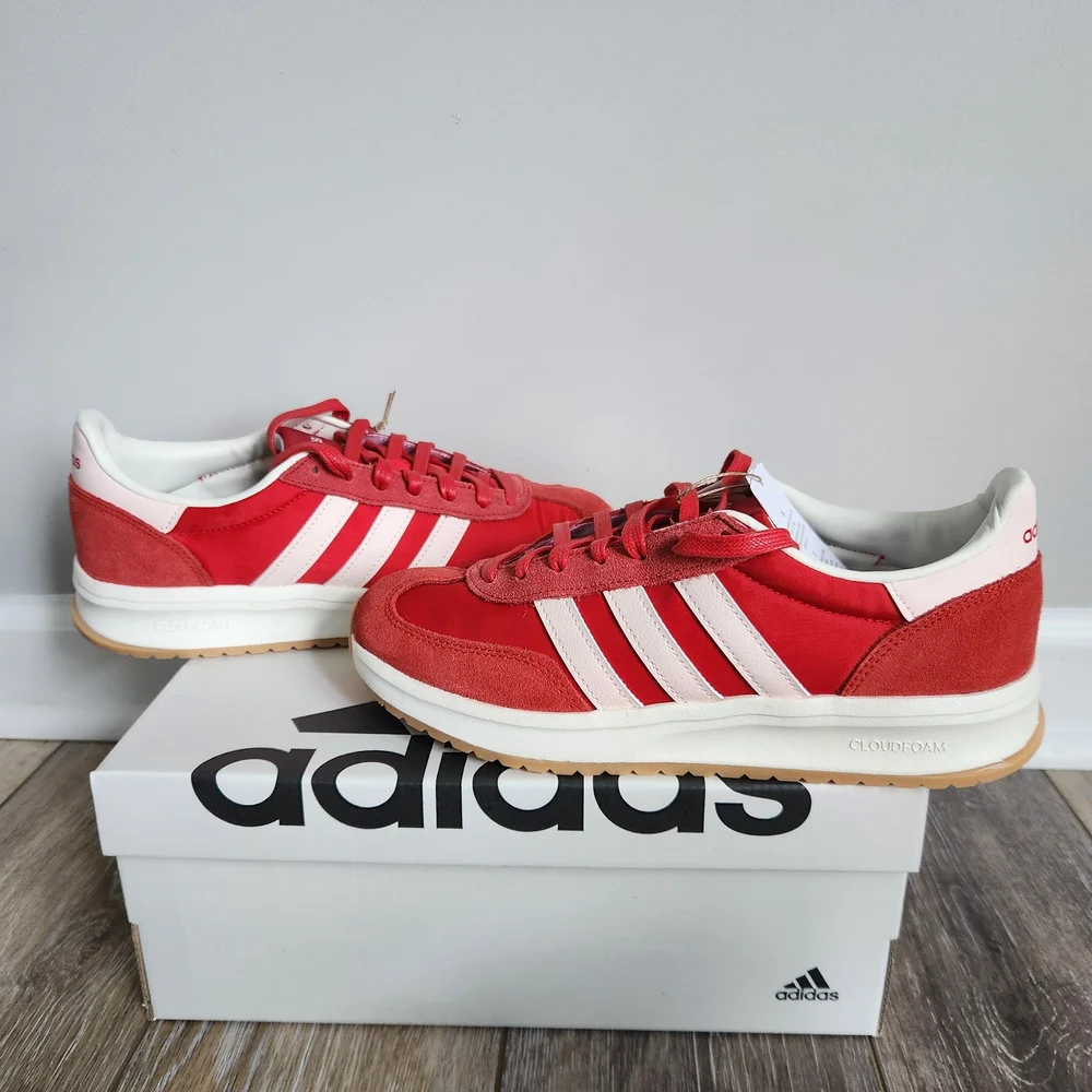 adidas | Shoes | New Adidas Womens Run 7s 20 Red Cloudfoam Retro Runner ...